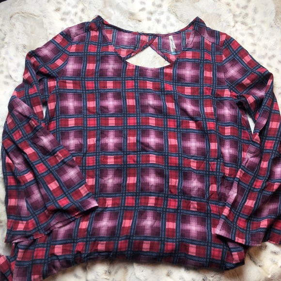 Wallflower | Dresses | Wallflower Window Pane Mini Dress Bell Sleeves ...